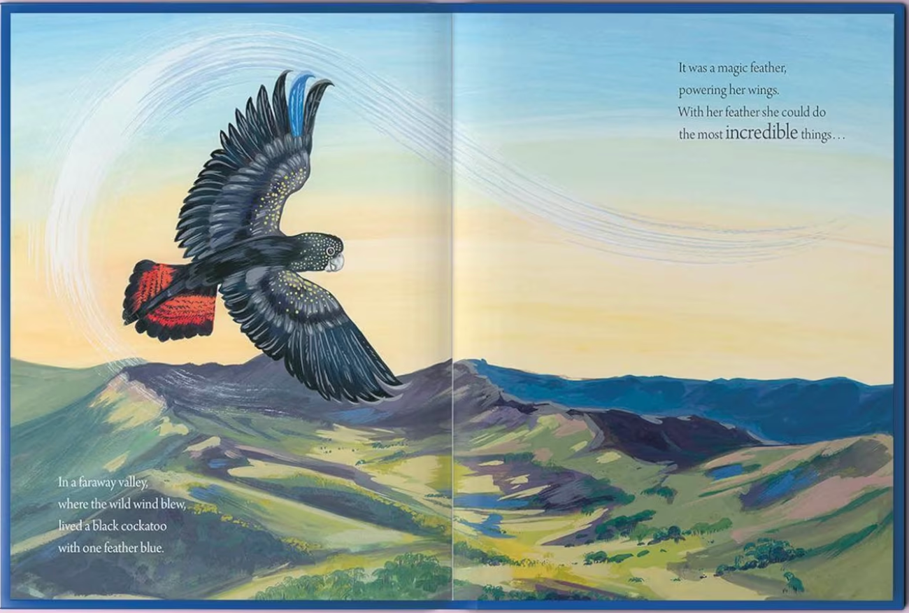 Black Cockatoo With One Feather Blue – National Trust Shop